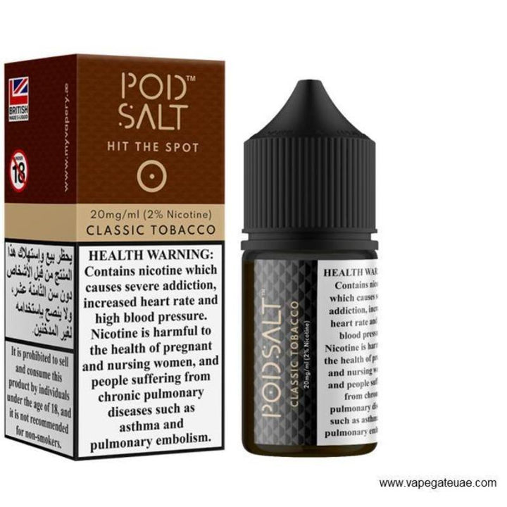 Pod Salt Classic Tobacco Saltnic Dubai | Vape Liquid Abu Dhabi Delivery ...