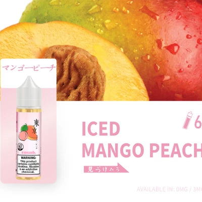 Tokyo Iced Mango Peach Freebase E-Liquid UAE | Vape For Less | Vape UAE